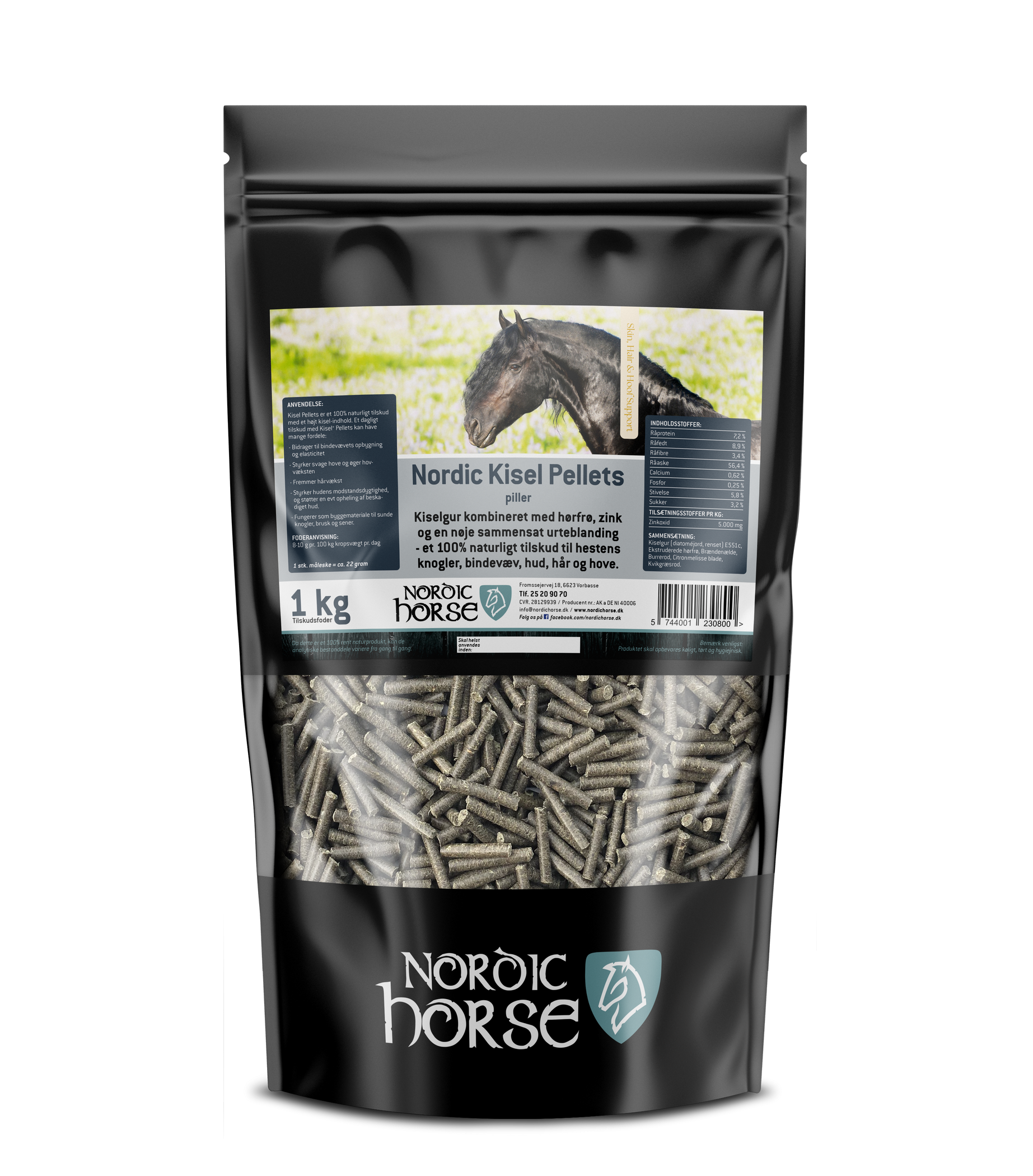 Nordic Kisel Pellets – Tilskud til hove, hud, pels, knogler og bindevæv ...
